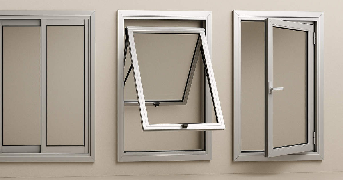 Entenda como funcionam os sistemas de abertura em esquadrias de alumínio